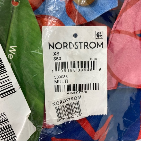 FARM Rio | Dresses | Nwt Farm Rio Floral Print Tie Waist Long Sleeve ...